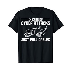 Tech Support Help Desk IT Call Center Agent Cyber Attacks T-Shirt