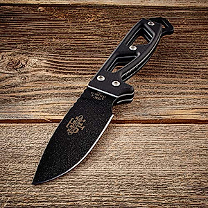 UTICA USA SINCE 1910, 11-UTKN2 Stealth II, Fixed Blade and has Micarta handle is Made IN USA. Perfect neck knife for Survival, Tactical, Law Enforcement, First Responders, Hunting, Camping etc…