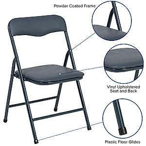 Flash Furniture Kids Game and Activity Table Sets, Navy 20.25 x 24 x 24