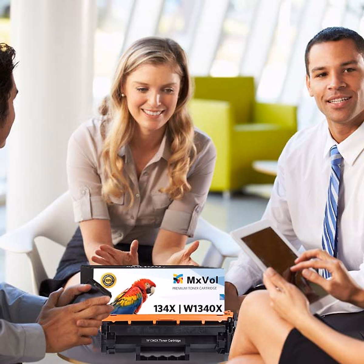 MxVol (NO CHIP) Compatible HP 134X W1340X 134A W1340A Toner Cartridge (2,400 Pages x 2) High Yield Black Toner use for HP MFP M234dw M234sdw M209dw M234 M209 Printer, 2-Pack