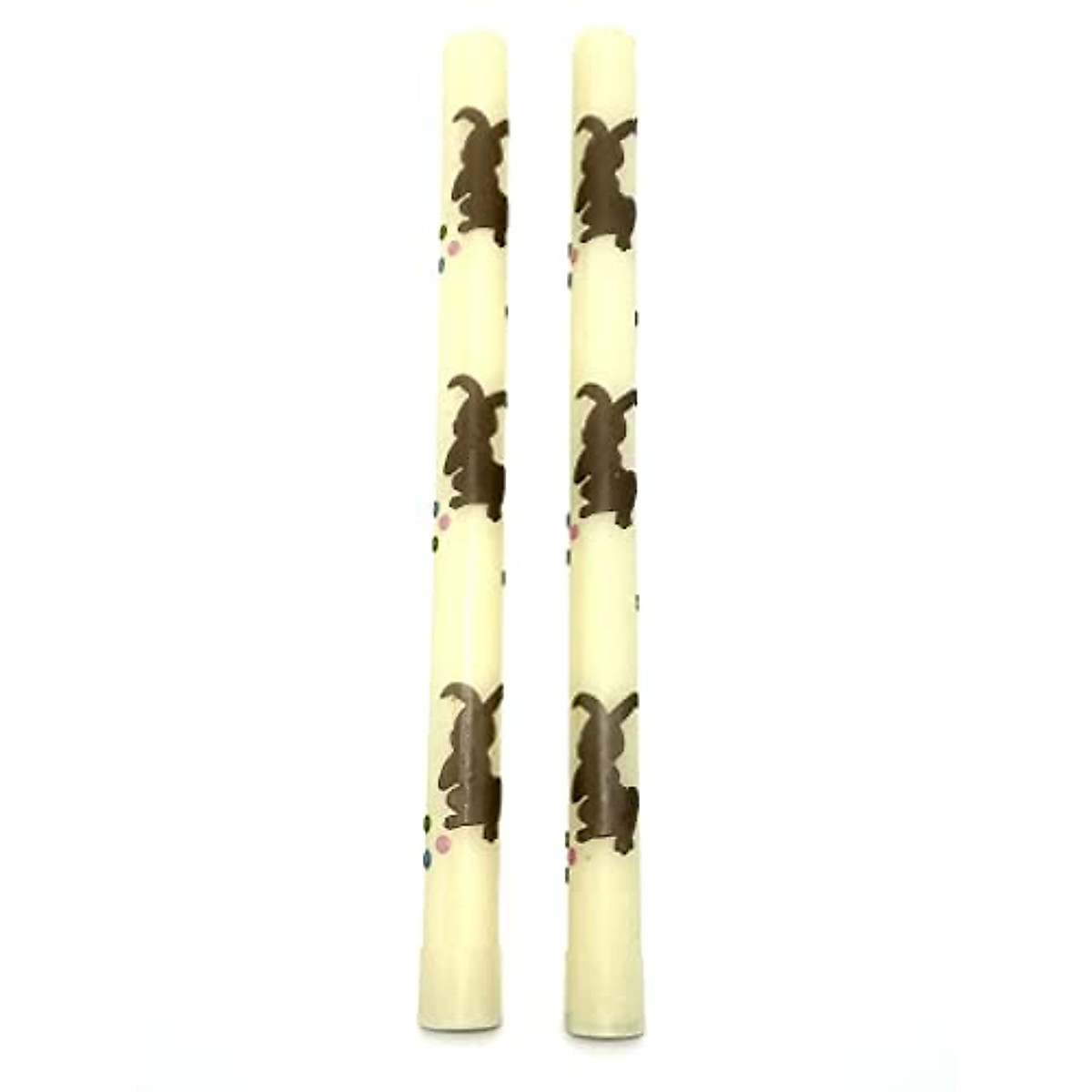 MacKenzie-Childs Bunnies and Eggs Dinner Candles Set of 2