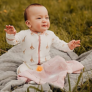 Bamboo Little Plush Baby Security Blanket Lovey, Rose, 16"x16", Mini Baby Blanky