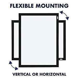 Quartet Magnetic Whiteboard, 17 x 23 inches White Board, Dry Erase Board, Black Frame (MWDW1723M-BK)