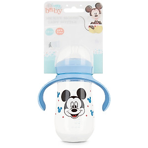Disney Sippy Cups for Toddlers, Learner Sippy Cups for Kids with Pacifier, BPA-Free Trainer Cup with Handles, Leak-Proof Minnie Mouse and Mickey Mouse Sippy Cups, Perfect Unisex Gift for Children
