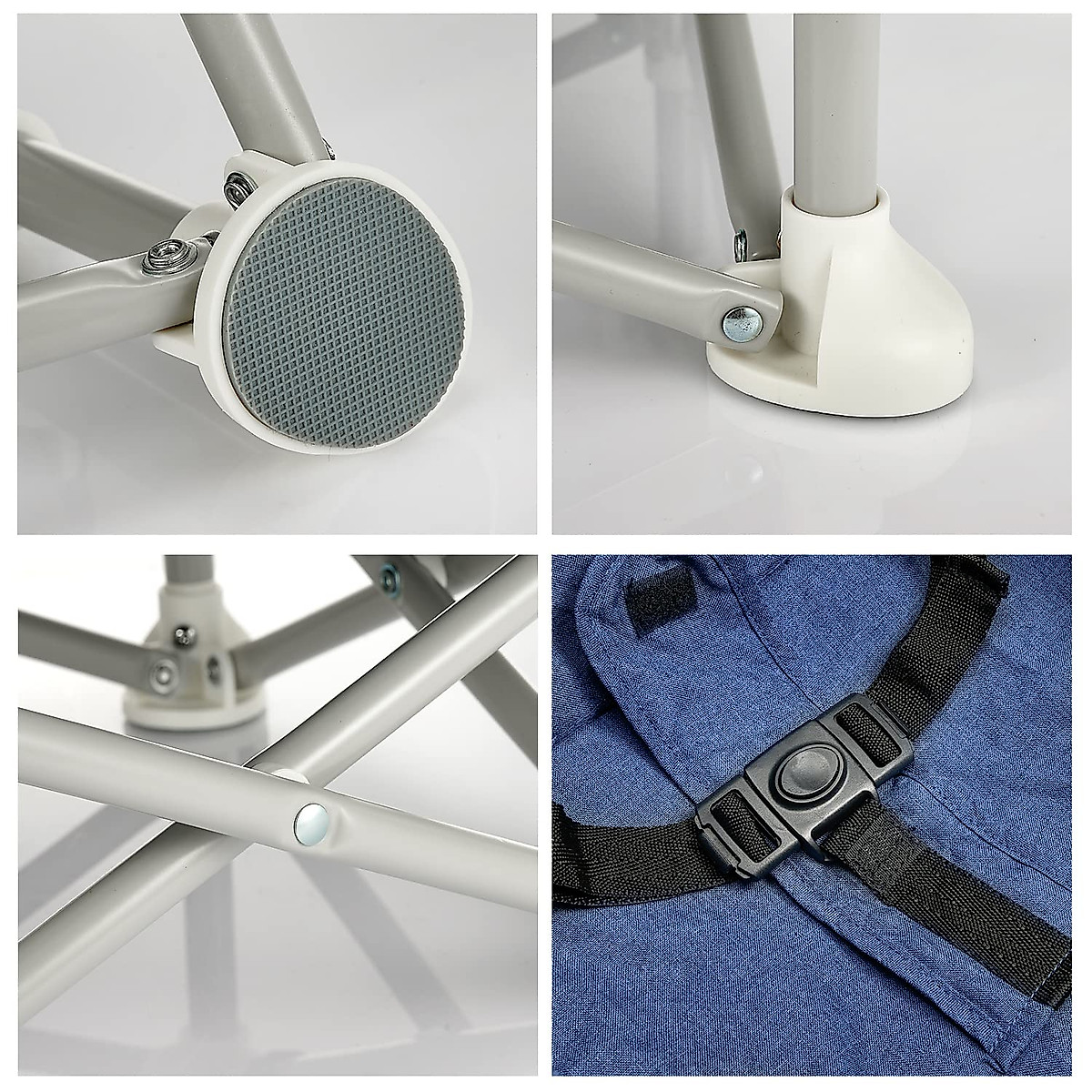 ANTEN Portable Booster Chair with Tray | Travel Booster Seat for Babies and Toddlers | Folding Booster Chair for Dining Table, Camping, Picnic, Beach, Grandma's | Indoor and Outdoor Baby Booster Chair