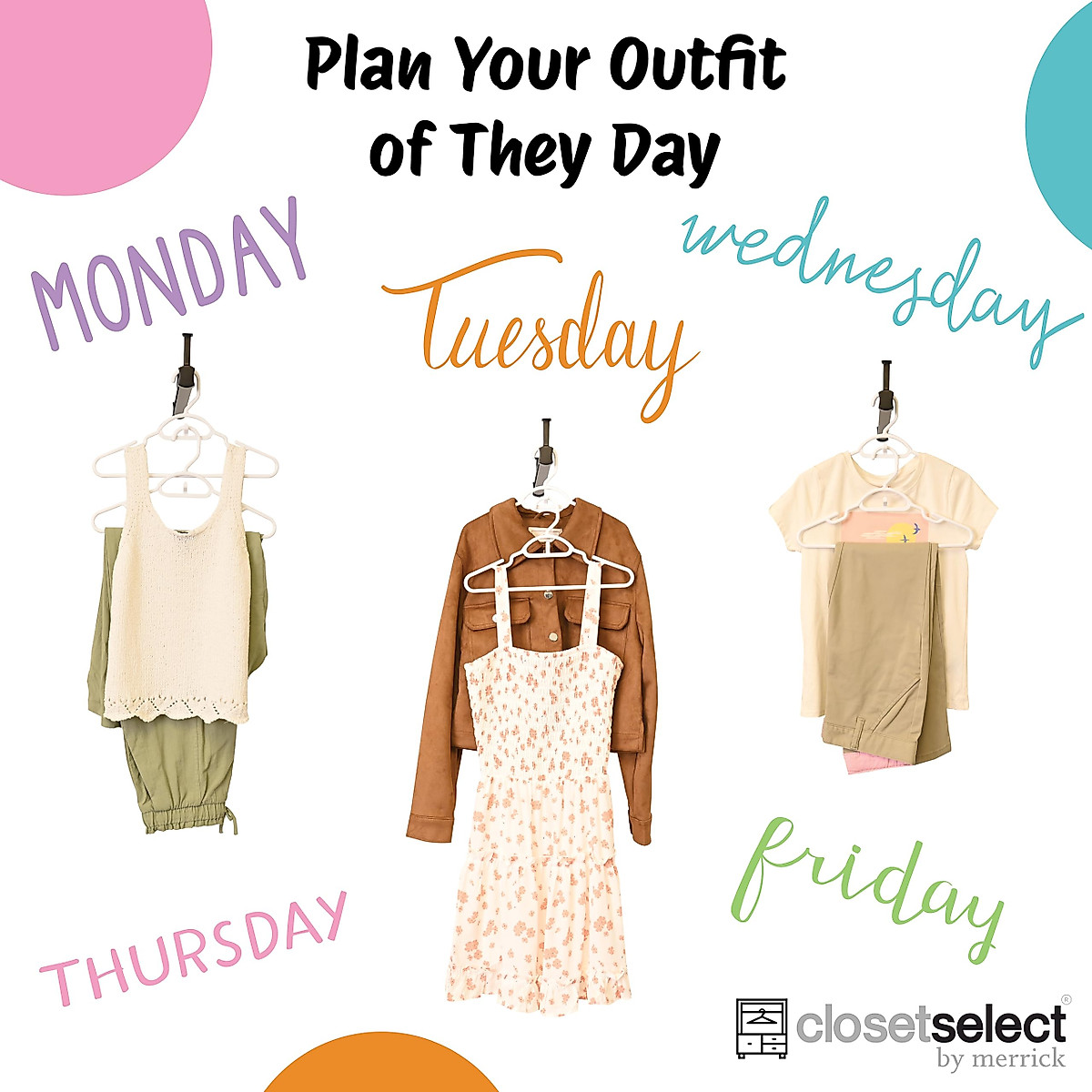 30 Pk Youth Petite Plastic Hangers for Children Clothes Sizes 8 to 12, Petite, Preteen, Junior, 30 Pack (White)