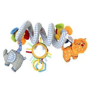 TOYMYTOY Spiral Toy,Baby Activity Music Toy,Stroller Toy,Bed Hanging Toys,Car Seat Toy