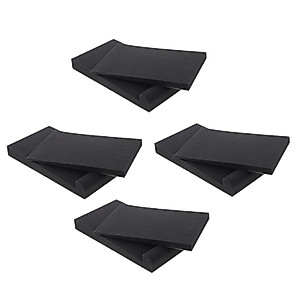 Milisten 4pcs Subwoofer Shock Pads Sponge Sound Speaker Isolation Pads Sound Proof Studio Monitor Isolation Pads Speaker for Car Moniter Speakers Non-slip Polyethylene Platform Mat