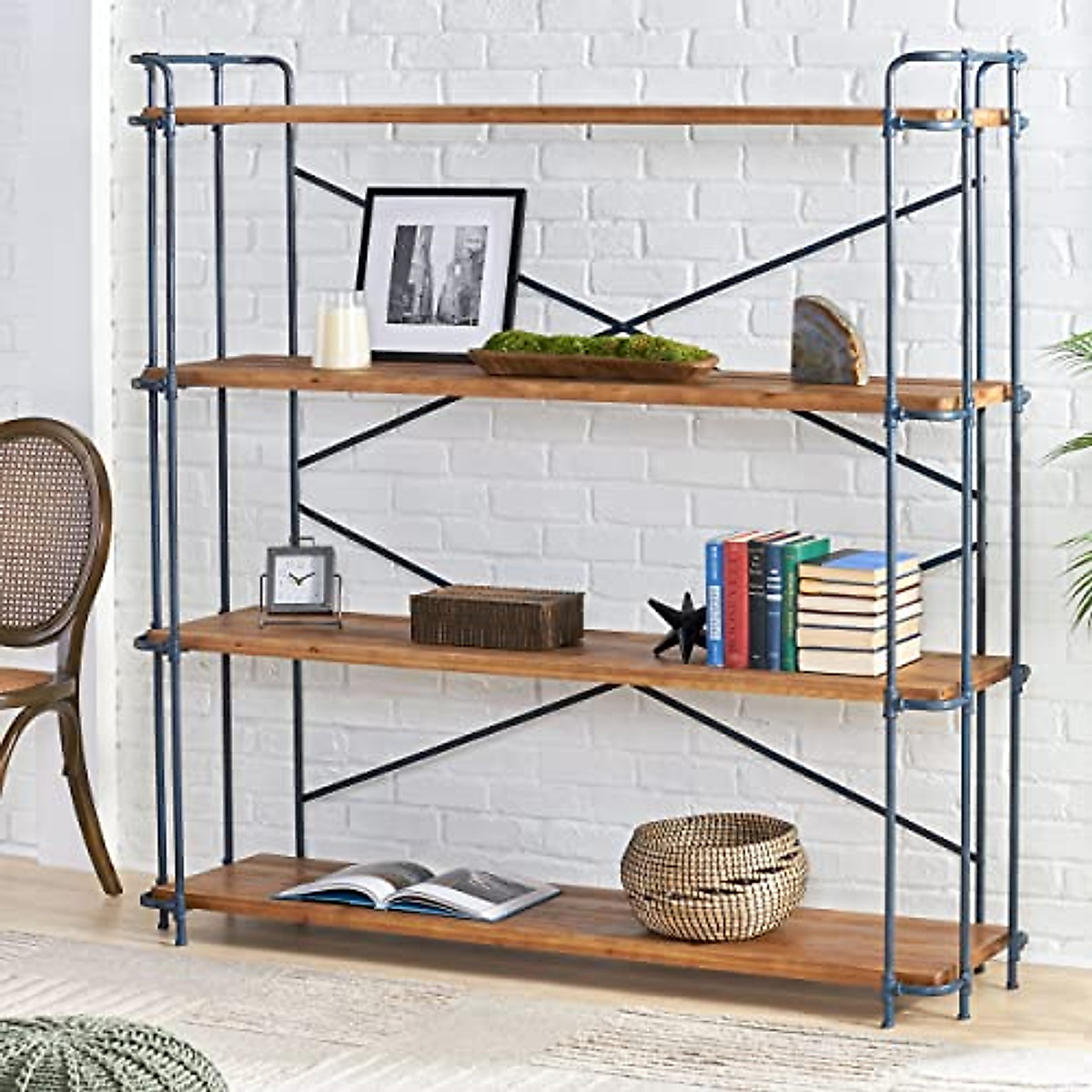 Christopher Knight Home Yorktown 4-Shelf Bookcase, Antique