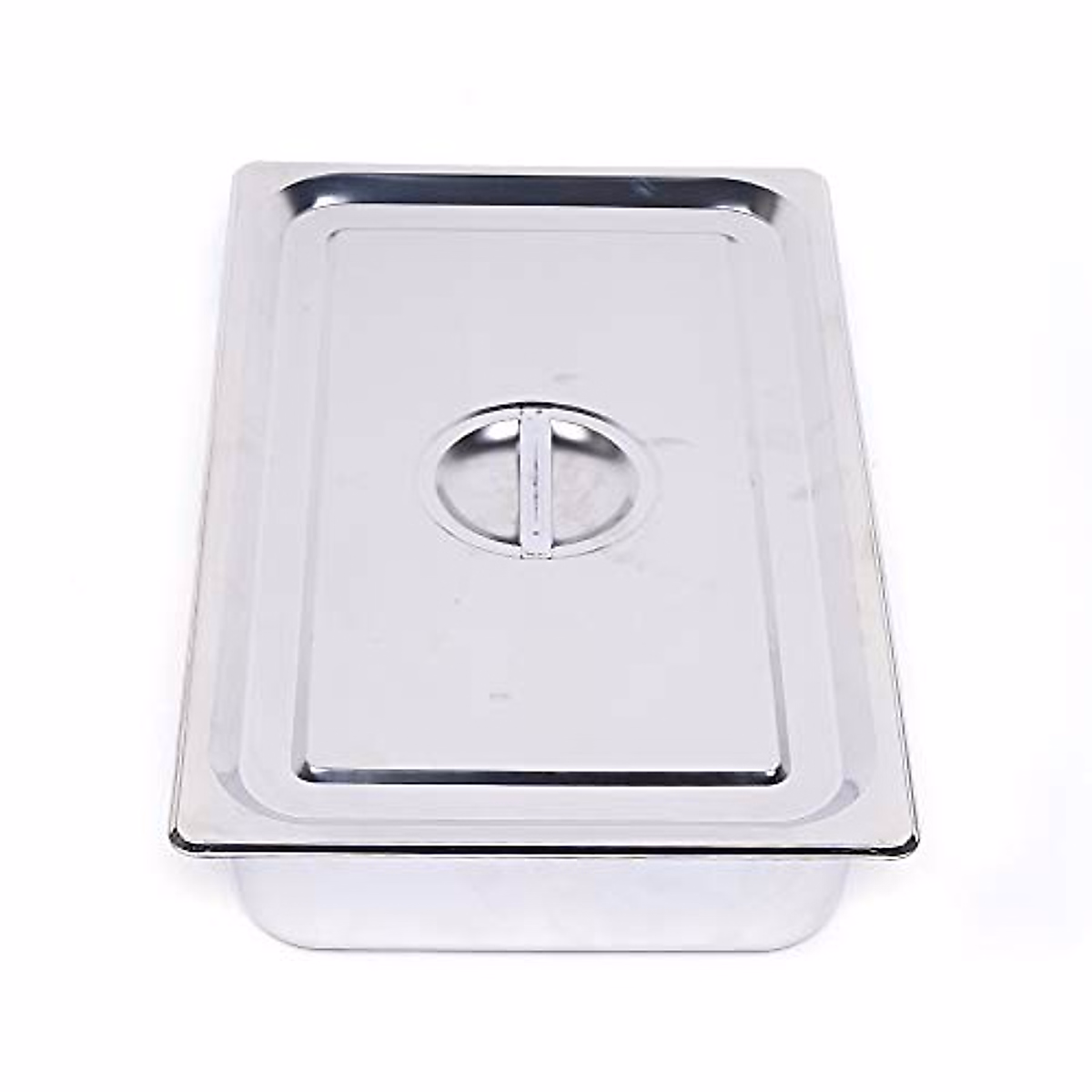 4 Pack Stainless Food Pan 4inch Deep Full Size Steam Table Pan Hotel Buffet Food Holder, Hotel Pan Steam Table Pan with Lids Anti-Jam Hotel Food Pans (4-Pack Hotel Pan)