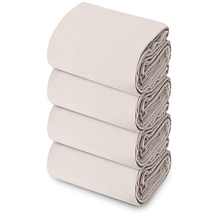 ZUPERIA Canvas Drop Cloth for Painting (Size 6x9 Feet Pack of 4) Pure Cotton Painters Drop Cloth for Painting, Furniture & Floor Protection - All Purpose Thick Canvas tarp with Double Stitched Edges