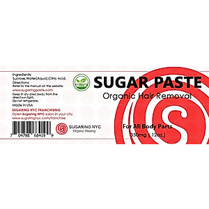 Sugaring Paste Package - 12oz Sugaring Paste for sensetive Skin and Set of Gloves (4 Pieces)