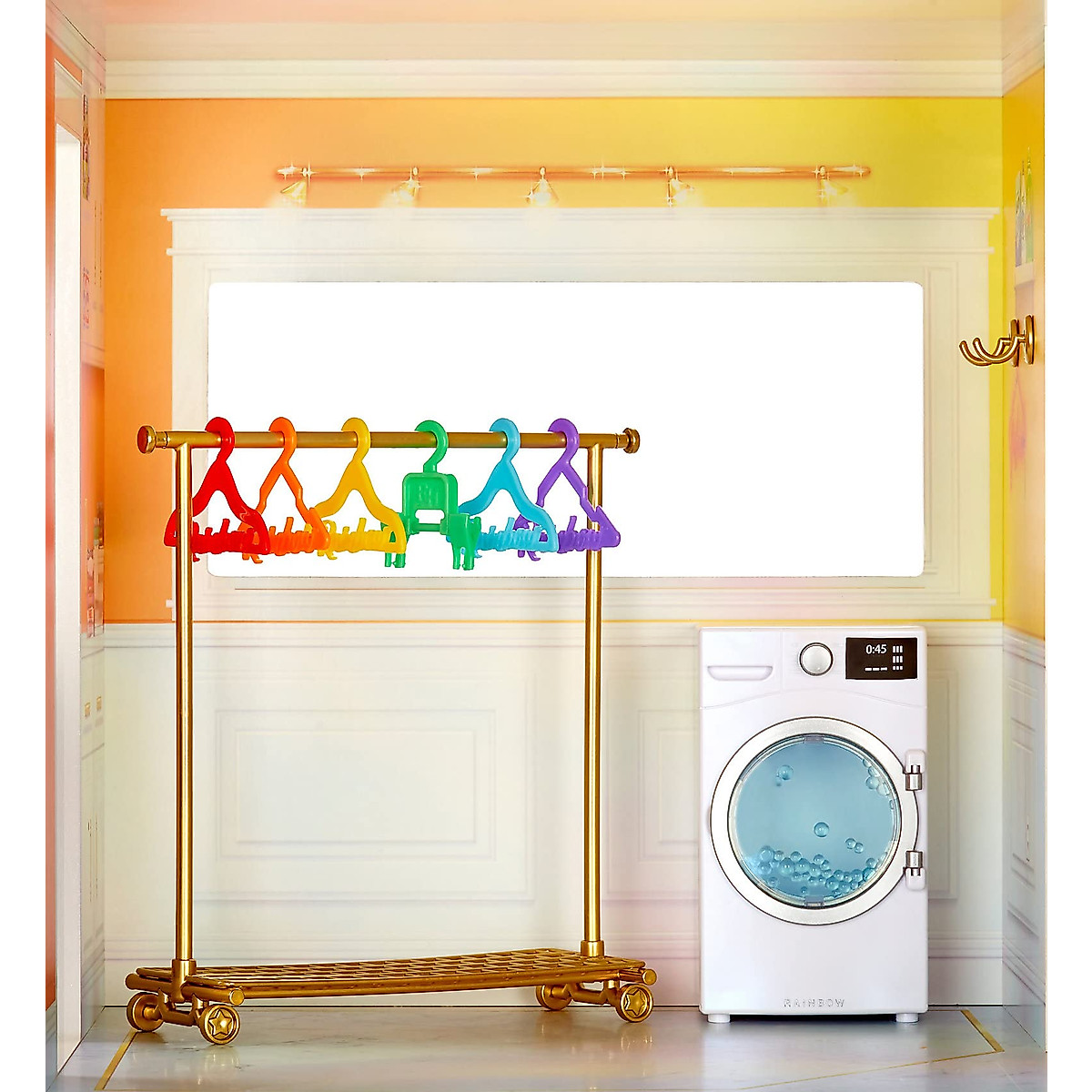 Rainbow High House – 3-Story Wood Doll House (4-Ft Tall & 3-Ft Wide), Fully Furnished Fashion Dollhouse, Working Hot Tub, Shower, Elevator, 50+ Accessories, Gift Toy for Kids Ages 6 7 8+ to 12 Years