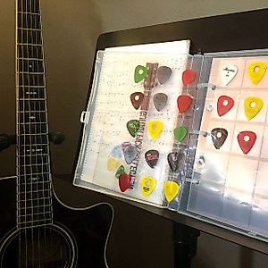 UniKeep Guitar Pick Collection Kit - Holds 225 Picks - Clear Case