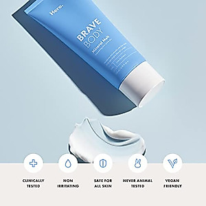 HERO COSMETICS Brave Body Hydrating Mineral Melt from Empower Acne-Prone Skin, Balance Bacteria - Visibly Renews & Smoothes with Shea Butter + Almond Oil - No Mineral Oil or Silicones (6.76 Fl. Oz.)