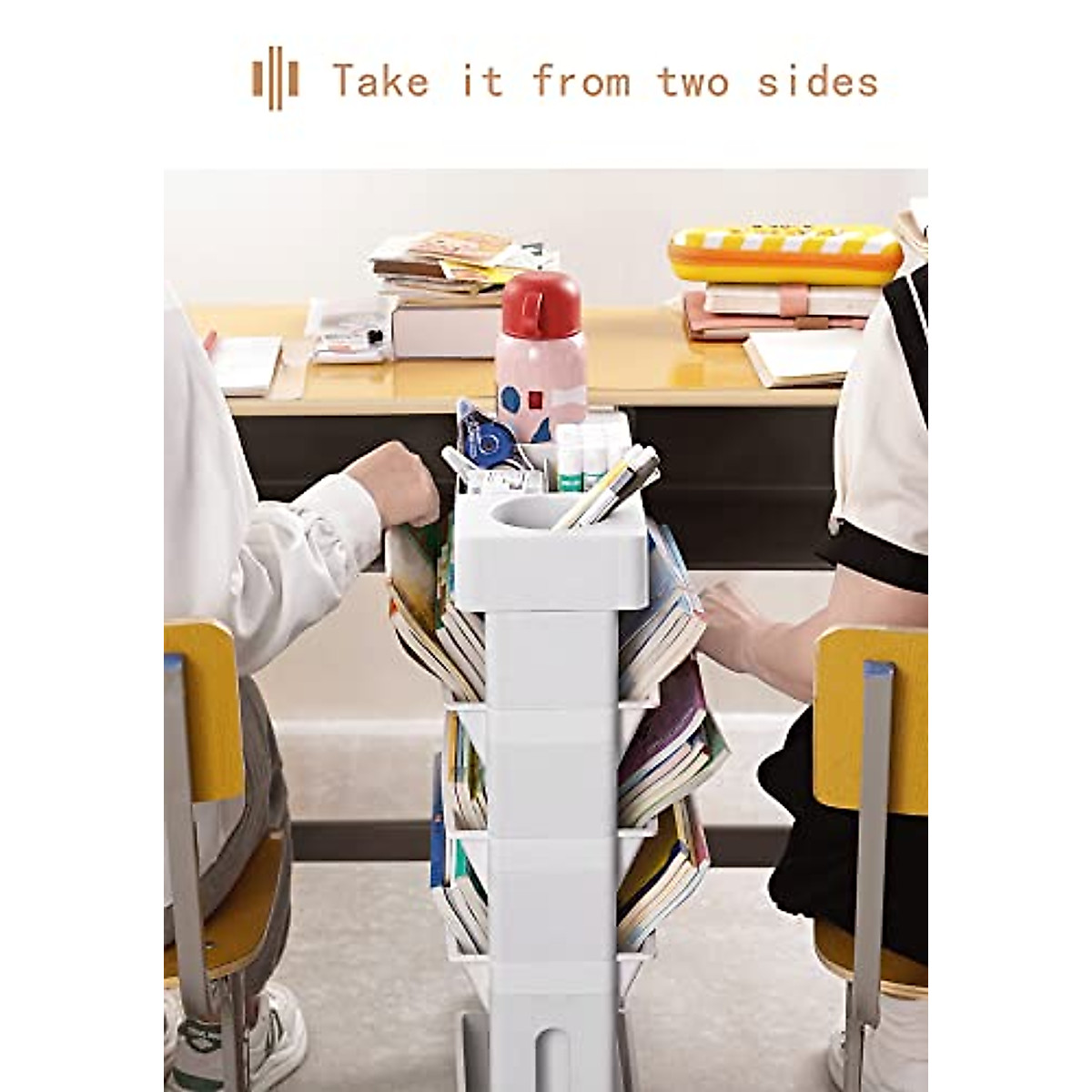 xify's Five Tiers Movable Space Saving Standing Shelf Unit Storage Rack Organizer Bookcases