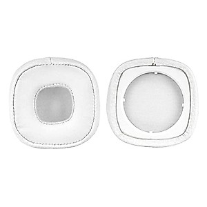 Replacement Earpads Protein Leather Memory Foam Ear Pads Cushions Cover Repair Parts Compatible with Marshall Major 3 Marshall Major III Wireless On-Ear Headphone (White)