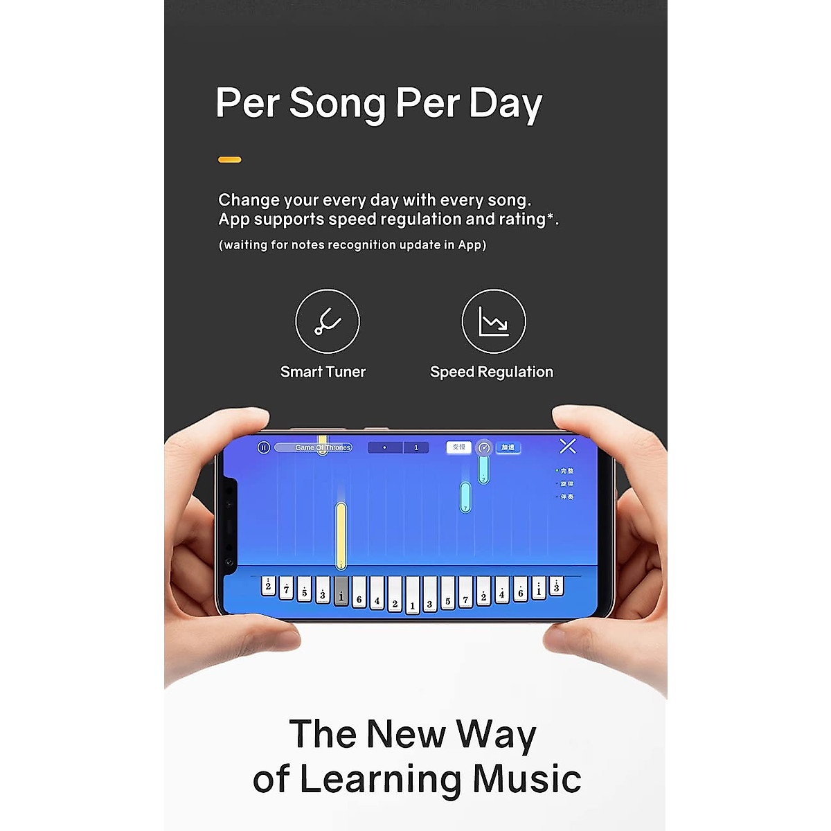 Jooleer Smart Kalimba with APP Tuning Hammer Thumb Piano 17 Keys Portable Finger Easy-to-Learn Musical Instrument Beginner Kids Adult Christmas Gift (Claret Red)