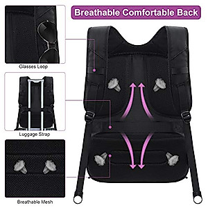 ANKUER Large Backpack, 50L Travel Backpack for Men Women, 17 in Laptop Backpacks for Travel, Anti Theft TSA Travel Bag with USB Charging Port, Business Computer Bag (Purple)