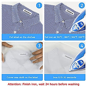 GREENCYCLE Fabric Iron On Clothing Label Tape Compatible for Brother P-Touch TZe-FA231 TZ-FA231 AZE FA231 Black on White 1/2 inch x 9.8 ft 12mm x 3m for PT-P750W PT-H110 PT-D210 PT-D600, 2 Pack