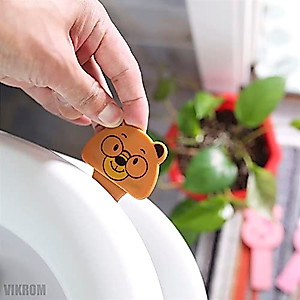 VIKROM 4Pcs Toilet Seat Lid Lifter Tool Toilet Seat Lifter Handles for Toilet Seat Cover Adhesive Handle Avoid Touch Tool Toilet Seat Handles - Self Adhesive Toilet Seat Handle Lifter Toilet Tool