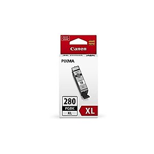 Canon PGI-280 XL Pigment Black Ink, Compatible to printer TR8520, TR7520, TS9120 Series,TS8120 Series, TS6120 Series, TS9521C, TS9520, TS8220 Series, TS6220 Series