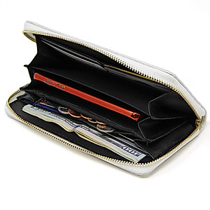 by you Women Holographic 3D Long Clutch Wallet Zipper Closure Card Slots Zippered Coin Pouch (PINEAPPLE)