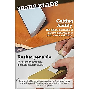 SHINTARO Authentic Leather Knife (35mm / 1.5 in)