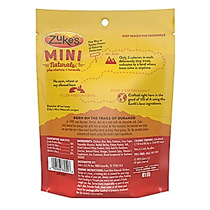 Zuke’s Mini Naturals Soft Dog Treats for Training, Soft and Chewy Dog Training Treats with Chicken Recipe