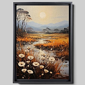 Samsung Frame TV Art Wildflower Field, Flower Meadow, Vintage print, Wall Art, Art Decor