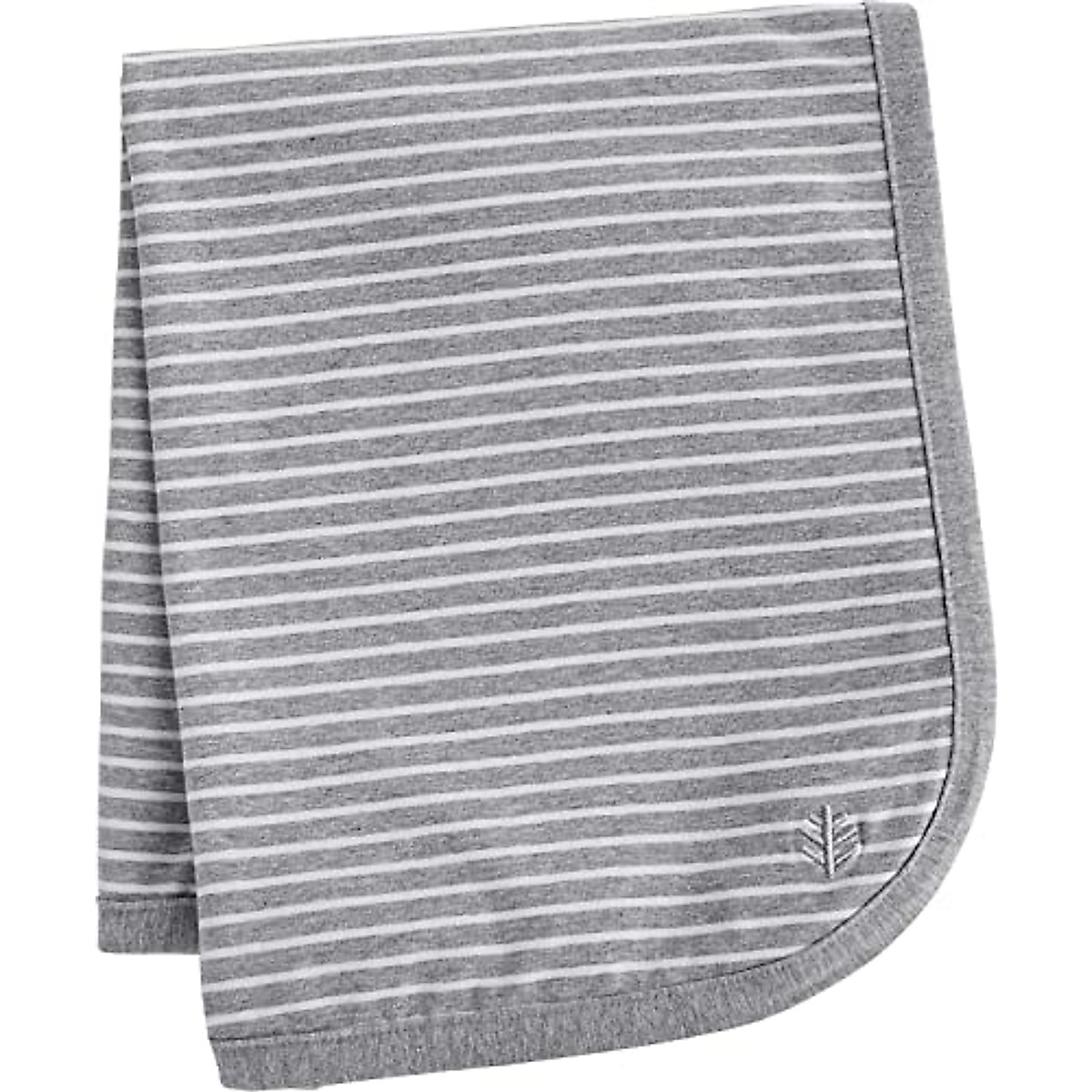 Coolibar UPF 50+ Baby Batibou Sun Blanket - Sun Protective (One Size- Grey/White Stripe)