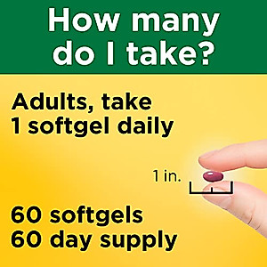 Nature Made Super B Energy Complex, Dietary Supplement for Brain Cell Function Support, 60 Softgels, 60 Day Supply