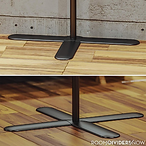 Room/Dividers/Now End2End Divider Stands - Sizes from 4ft to 48ft Wide, Black, Silver, White (Black, 7ft 6in to 12ft) (Modern)