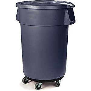 Carlisle FoodService Products 34104423 Bronco Round Waste Container Only, 44 Gallon, Gray