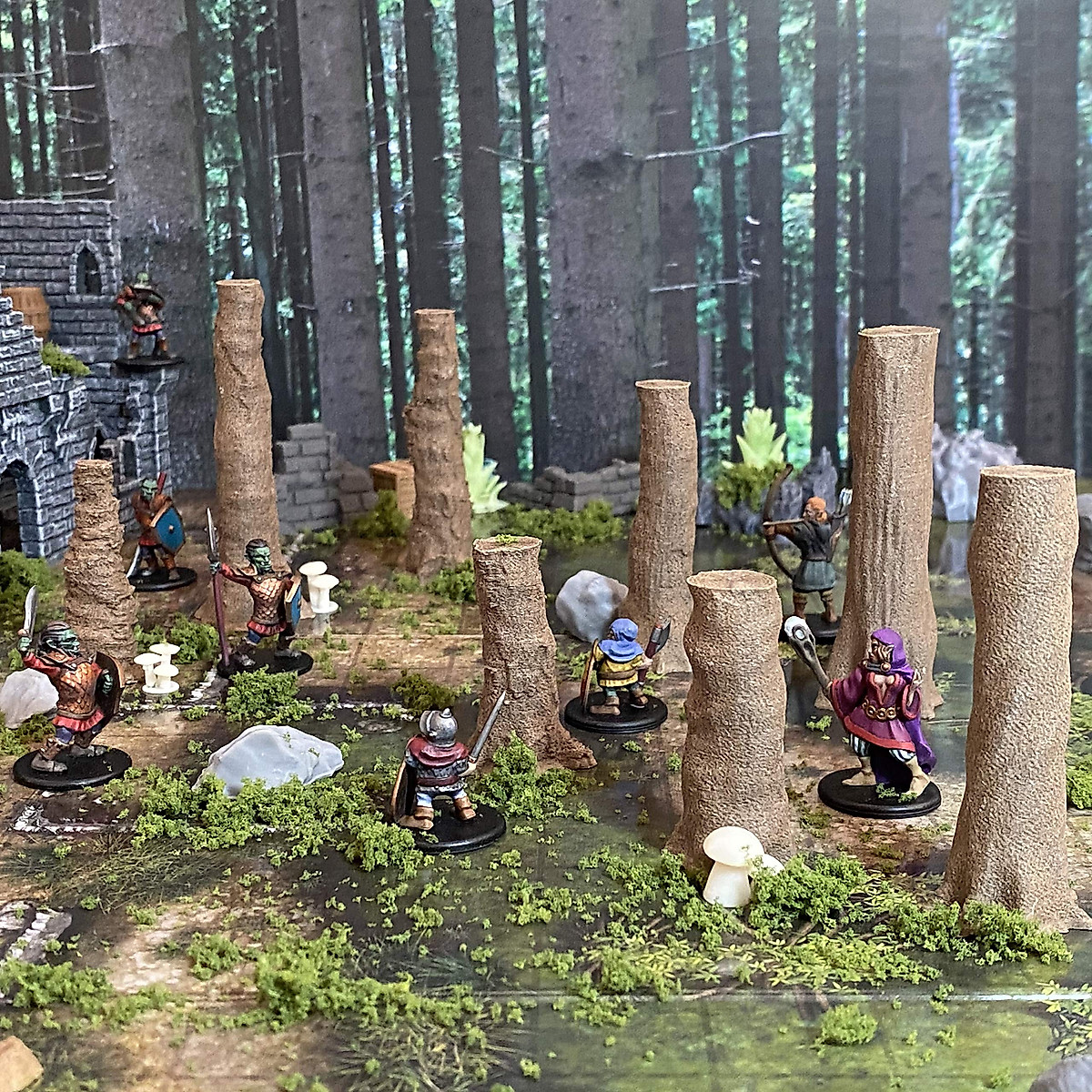 Extruded Gaming Rosewood Trees Set 1