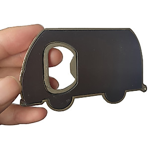 2-Pack Bottle Openers Magnet with Fridge Sticker Refrigerator Magnet Beer Bottle Openers, Christmas Bus Beer Bottle Openers for Christmas Decor Indoor Outdoor Picnic Home Kitchen Tools (Bus)