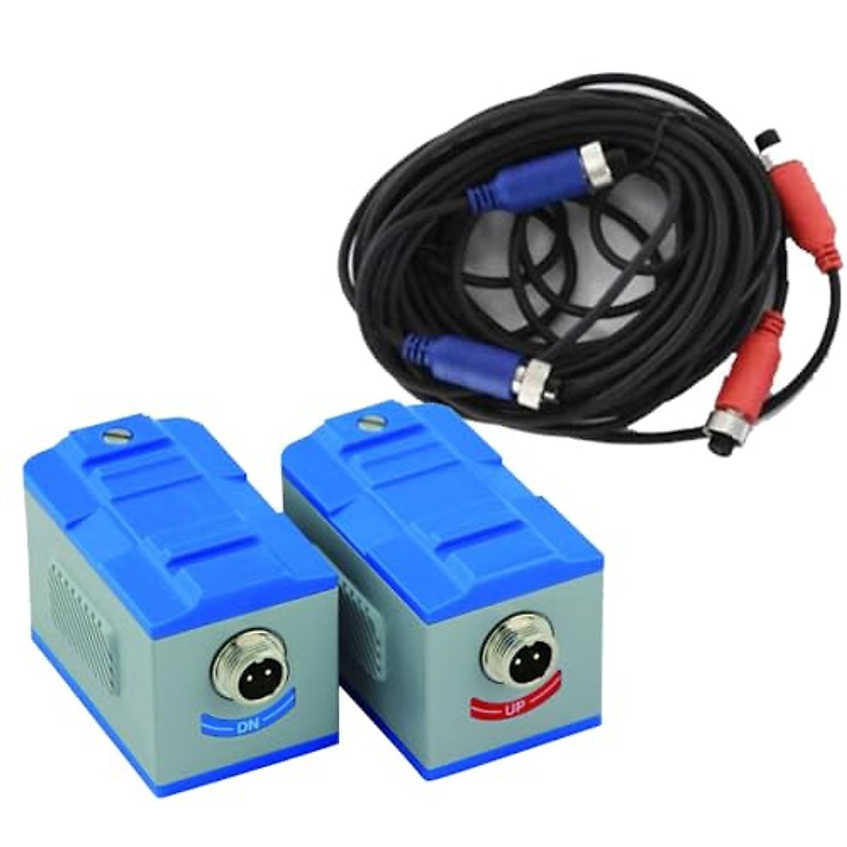 VTSYIQI 10m Flowmeter Cable Wire Ultrasonic Flowmeter Transducer TL-1 Large Size Clamp On Sensor DN300~6000mm Apply to TUF-2000H TUF-2000P TUC-2000E Ultrasonic Flow Meter