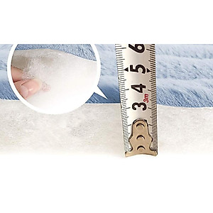 YU&AN Bay Window mat,Window sill mat Plush Bay Window Blanket Tatami Cushion Balcony mat Machine Washable for Sofa Bedroom Window sill-Blue 60x180x1.5cm(24x71x1inch)