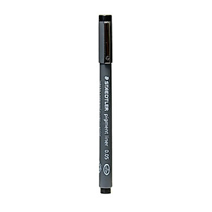 Staedtler Pigment Liner 0.05 mm black [Pack of 5] (60471-PK5)