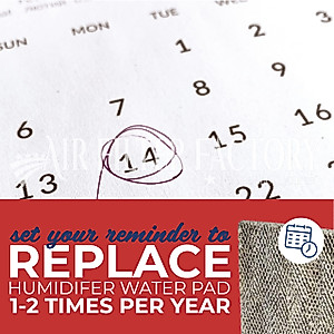 Air Filter Factory Replacement for HE220A/B, HE225A/B, HC22A1007, HE220, HE220A Honeywell Humidifier Wick Filter