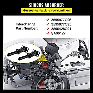 Mophorn Rear Cab Air Shock Absorber for International Prostar 2008+ 3595977C96 3595977C95 Cab Air Shock Dampen the Driving Vibration (Two Piece(a pair))