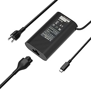 Mackertop UL Listed 20V 3.25A 65W USB C Type C Adapter Charger Compatible with Dell XPS 12 9250, Latitude 12 7275, Latitude 13 7370, Latitude 5285, for Dell LA65NM170, 2YKOF, 02YKOF