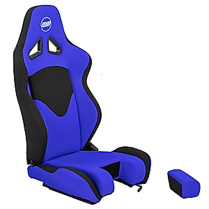 OpenWheeler SimFab Flight Simulator Seat With Seat Base Cut Out For Fighter Stick Or Helicopter Collective, blue