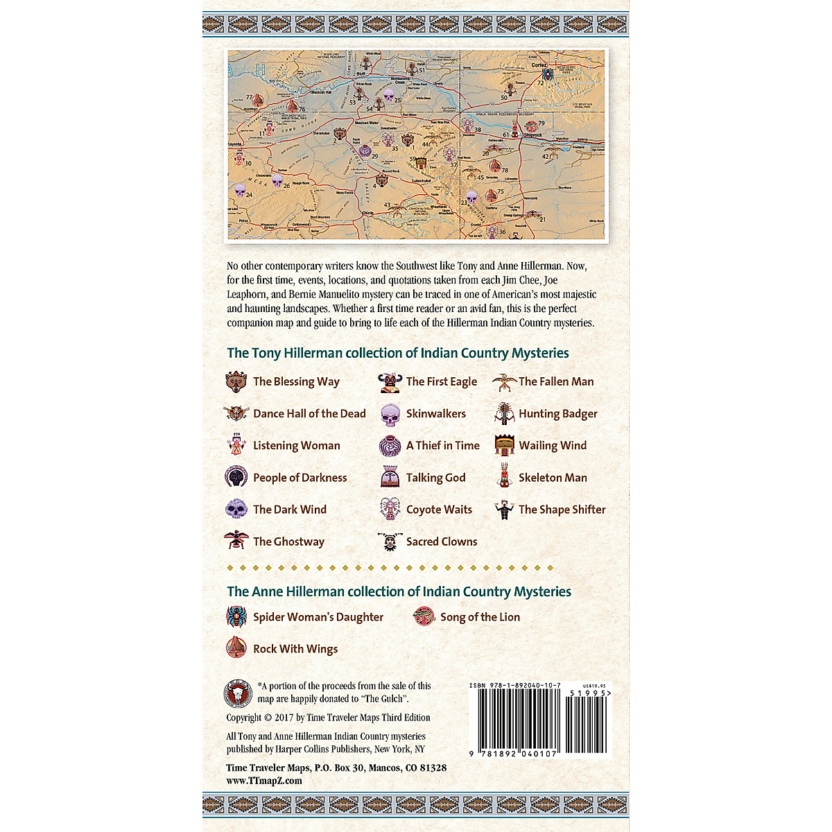 The Hillerman Indian Country Map And Guide