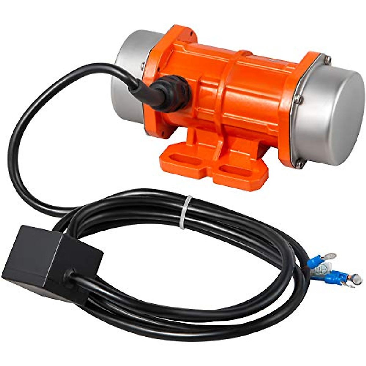 VEVOR AC Concrete Vibrator 110V Motor Vibrating Motor 100W Single Phase AC Electric Vibrating Motor Aluminum Alloy Case 3600rpm Asynchronous Vibration Motor 2M Cable Concrete Vibrator IP65 Waterproof
