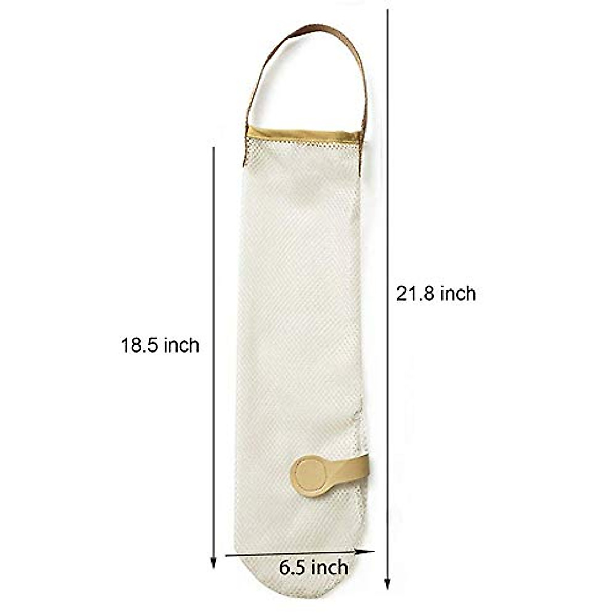 5 PCS Hanging BagHollow Reusable Storage Mesh Bag Vegetable Bag for Fruit,Garlics,Potatoes,Onions Breathable Mesh Bag