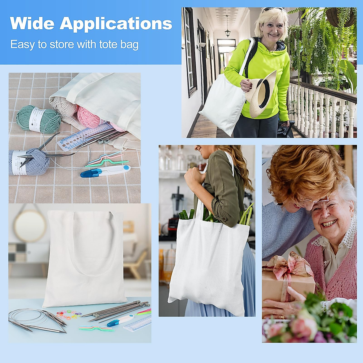 Katech Knitting Needles Set, 9 Pairs Circular Knitting Needles Set and 22 Pcs Single Pointed Knitting Needles Set with Tote Bag Knitting Accessories Knitting Supplies Knitting Needles for Beginners