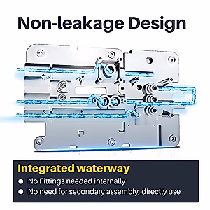 ICEPURE Tankless Reverse Osmosis System, 600 GPD Under Sink RO Water Filtration System, Smart Faucet, TDS Reduction, 1.5:1 Pure to Drain, UTR400A TDS Reduction, Remove 99.99% PFAS&PFOA&PFOS, UL， White