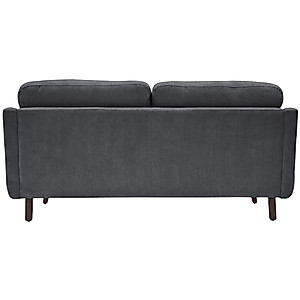 Serta Sierra Living Room Modern Design Microfiber Upholstered Couch Ideal for Smaller Spaces, 73" Sofa, Slate Gray