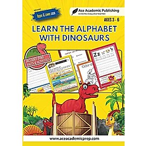 Learn Alphabet with Dinosaurs: Includes Facts and Activities